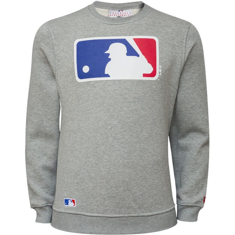 New Era Crew Neck MLB Grey Crew Neck Sweatshirt: Caphunters.lv